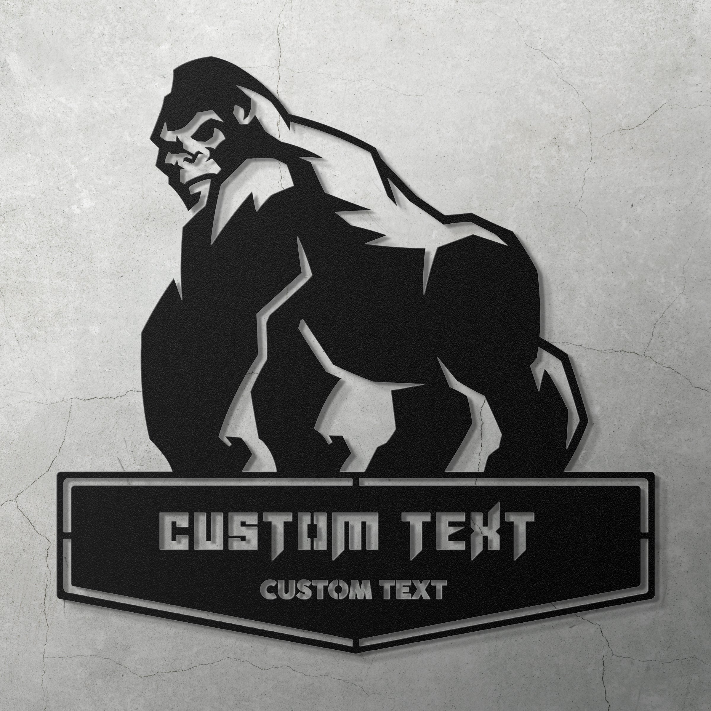 GORILLA - CUSTOM METAL WALL ART – Relxntless
